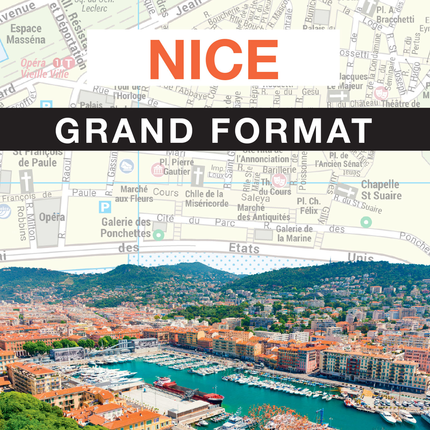 Plan de ville de Nice réalisé par l'atelier Blay Foldex