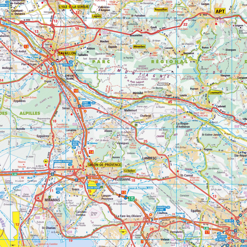Carte du Vaucluse - carte numérique vectorielle réalisée par Blay-Foldex
