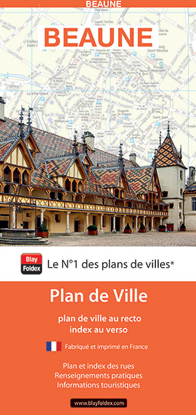 Plan de ville de Beaune, Côte-d’Or - réalisé par l'atelier Blay Foldex
