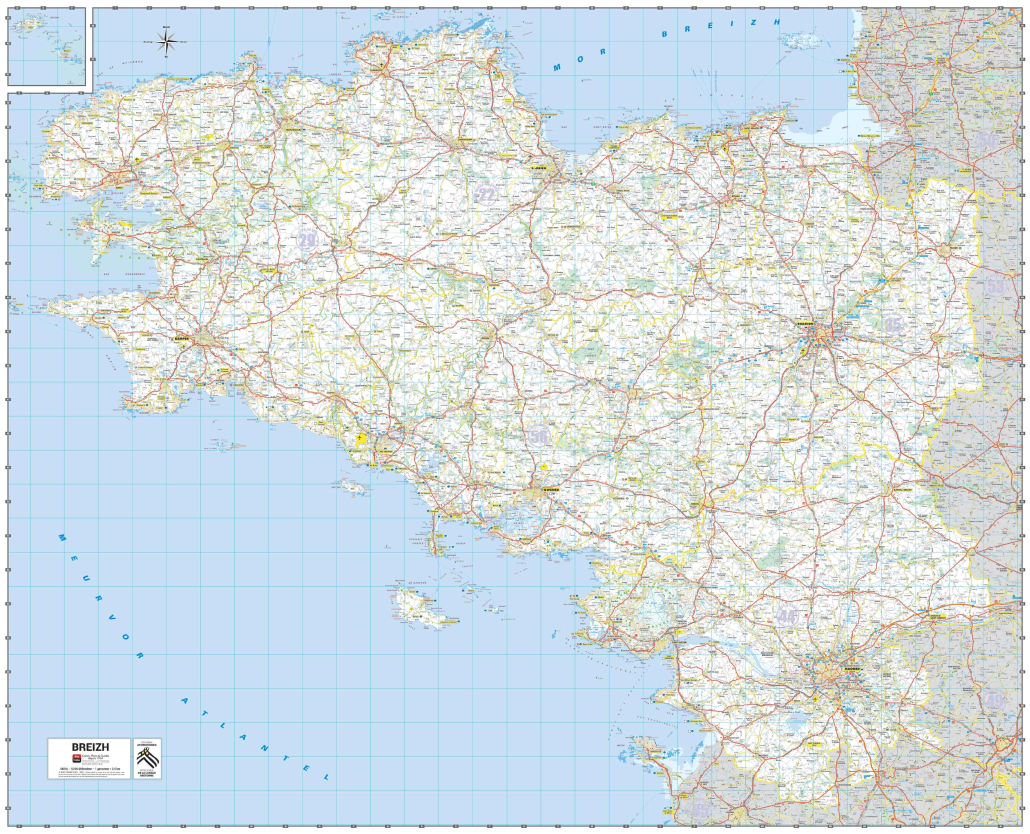 Poster de la Bretagne en langue bretonne Blay-Foldex